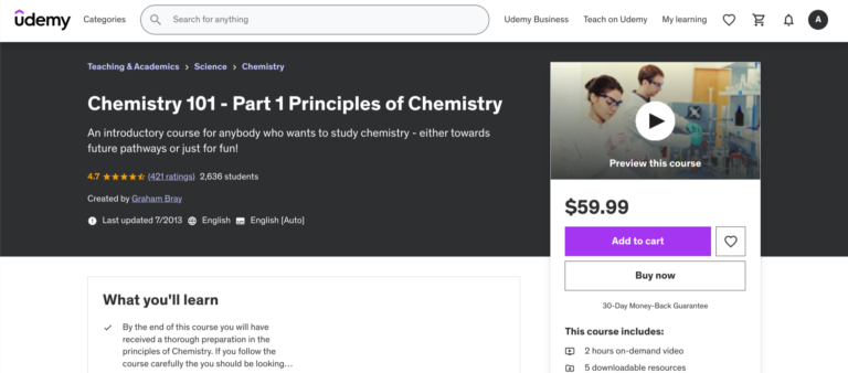The 7 Best Chemistry Online Courses of 2025 - Intelligent
