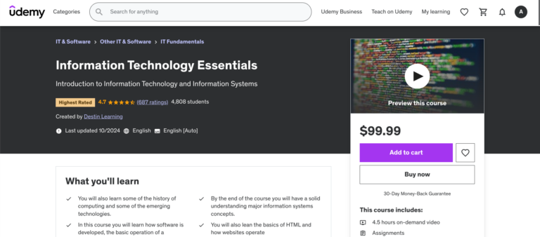 The 9 Best Online Information Technology Courses of 2025 - Intelligent